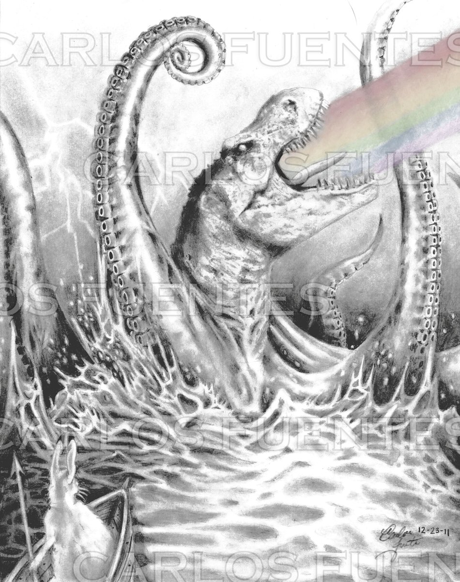 Octosaurus Art Print | Carlos Fuentes