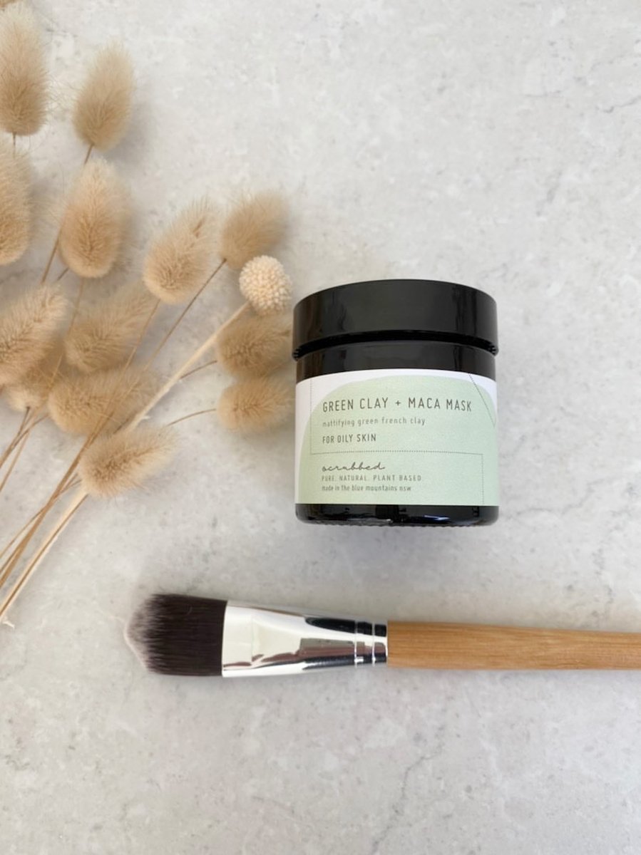 Green Clay + Maca Mask Mattifying Green French Clay | Go Get Scrubbed