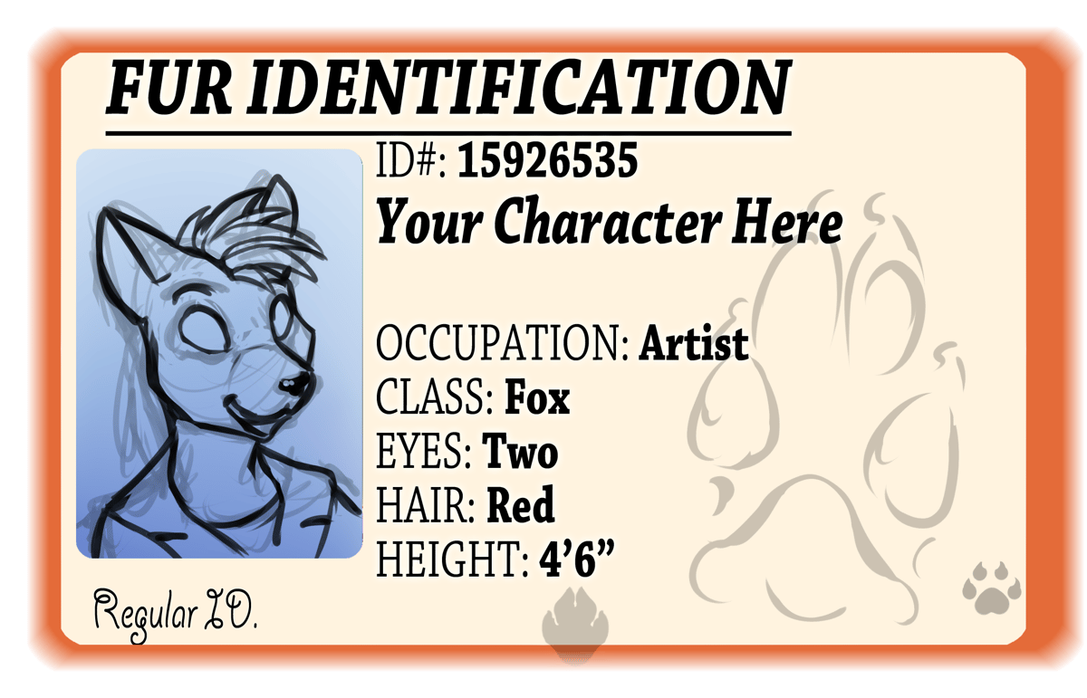 Fur ID - Custom Furry ID Card | Sky Railroad