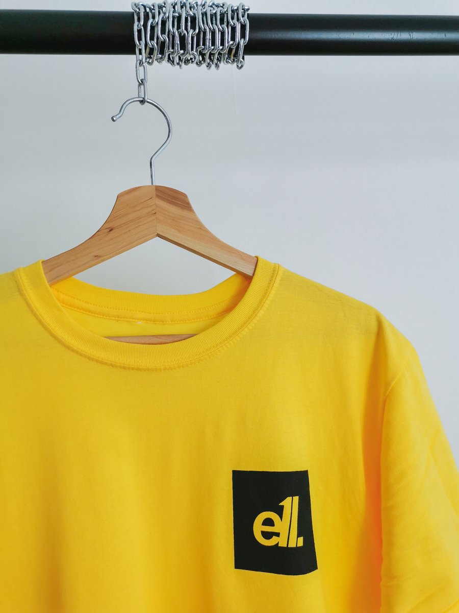 Yellow / black square E11 logo | E11evens