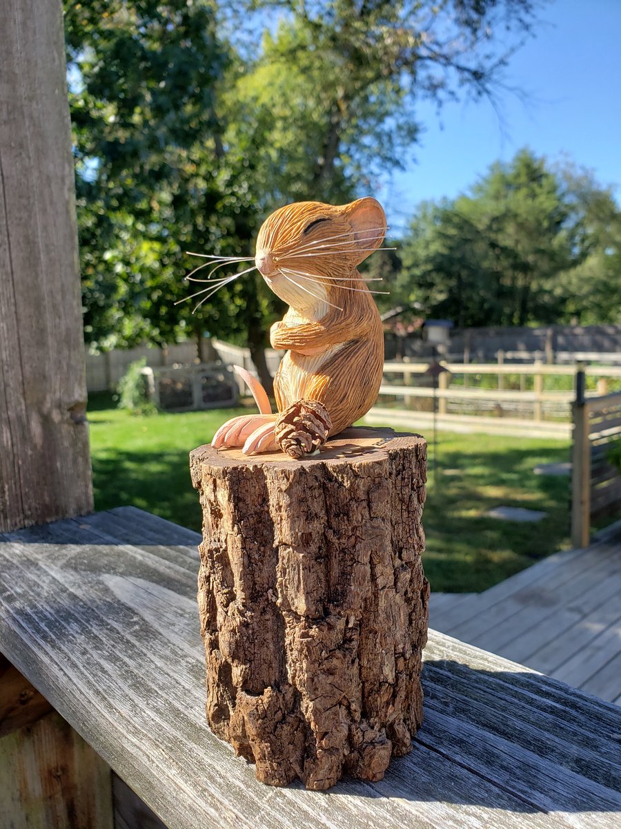 Mouse Carving Series | The Mustachioed Woodworker "Where Wood Becomes Art"