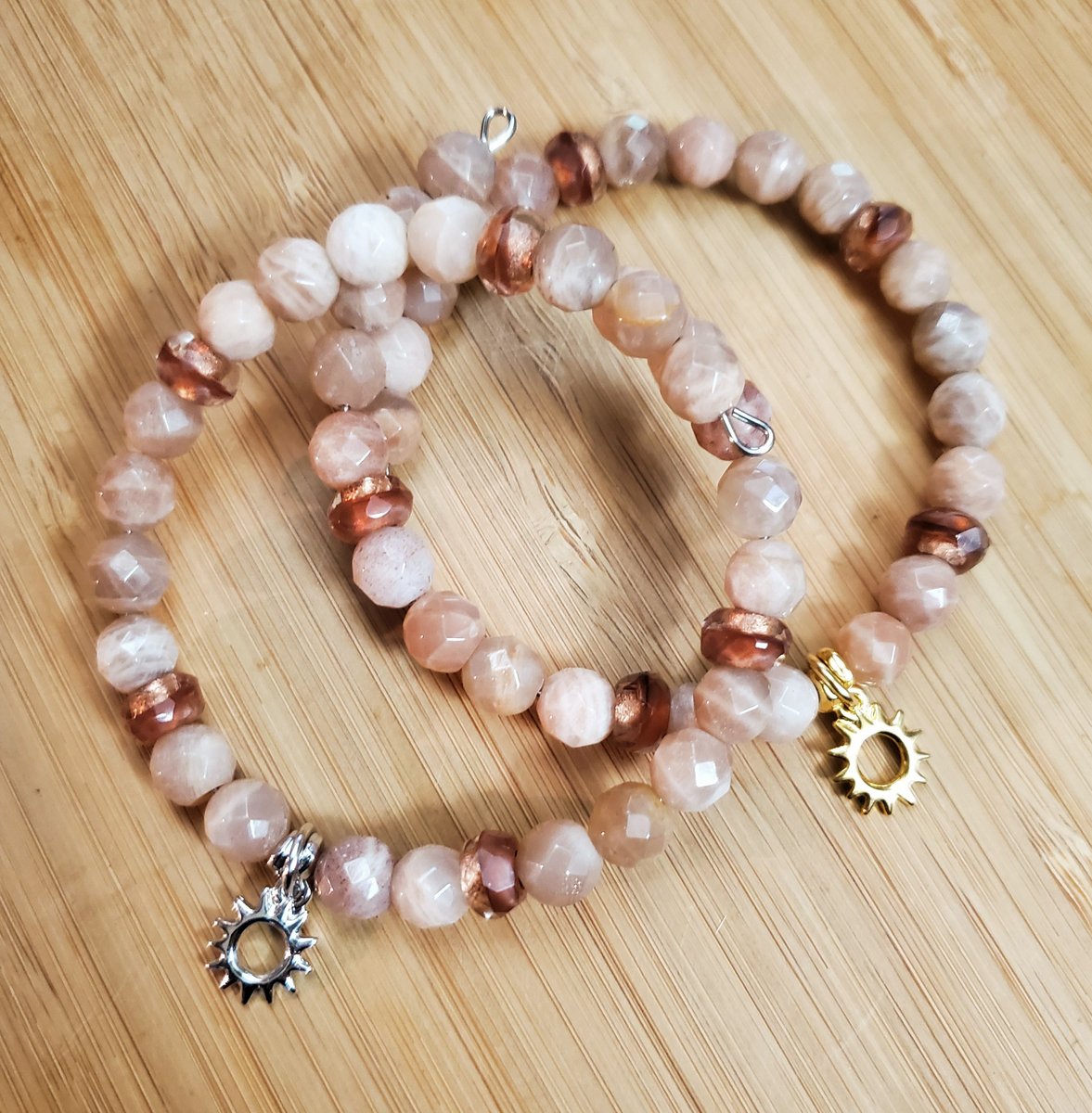 Sunstone Charm Bracelet | The Crafty Turtle