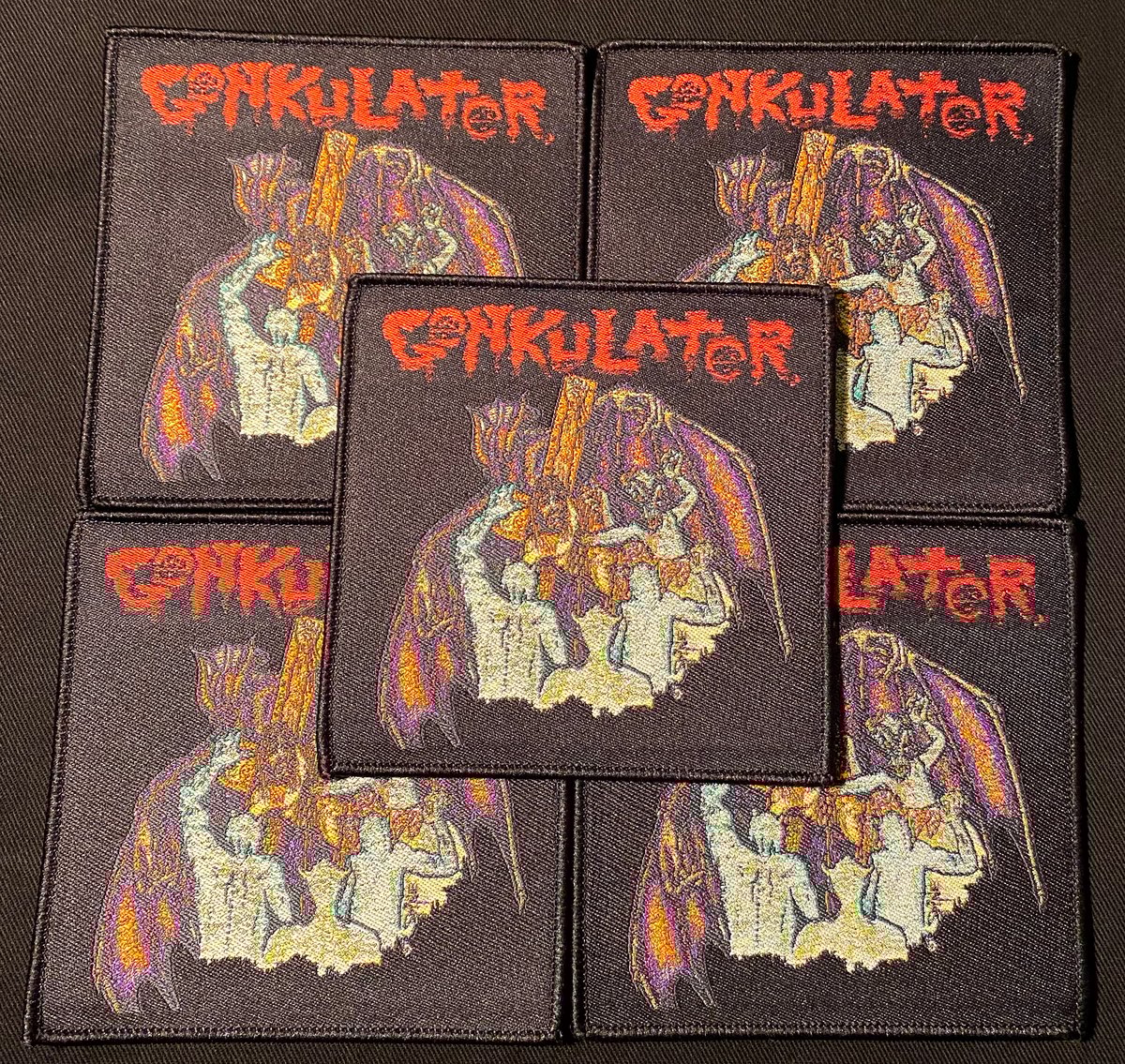GONKULATOR - GOD SLAUGHTER WOVEN PATCH | Mythological Mayhem