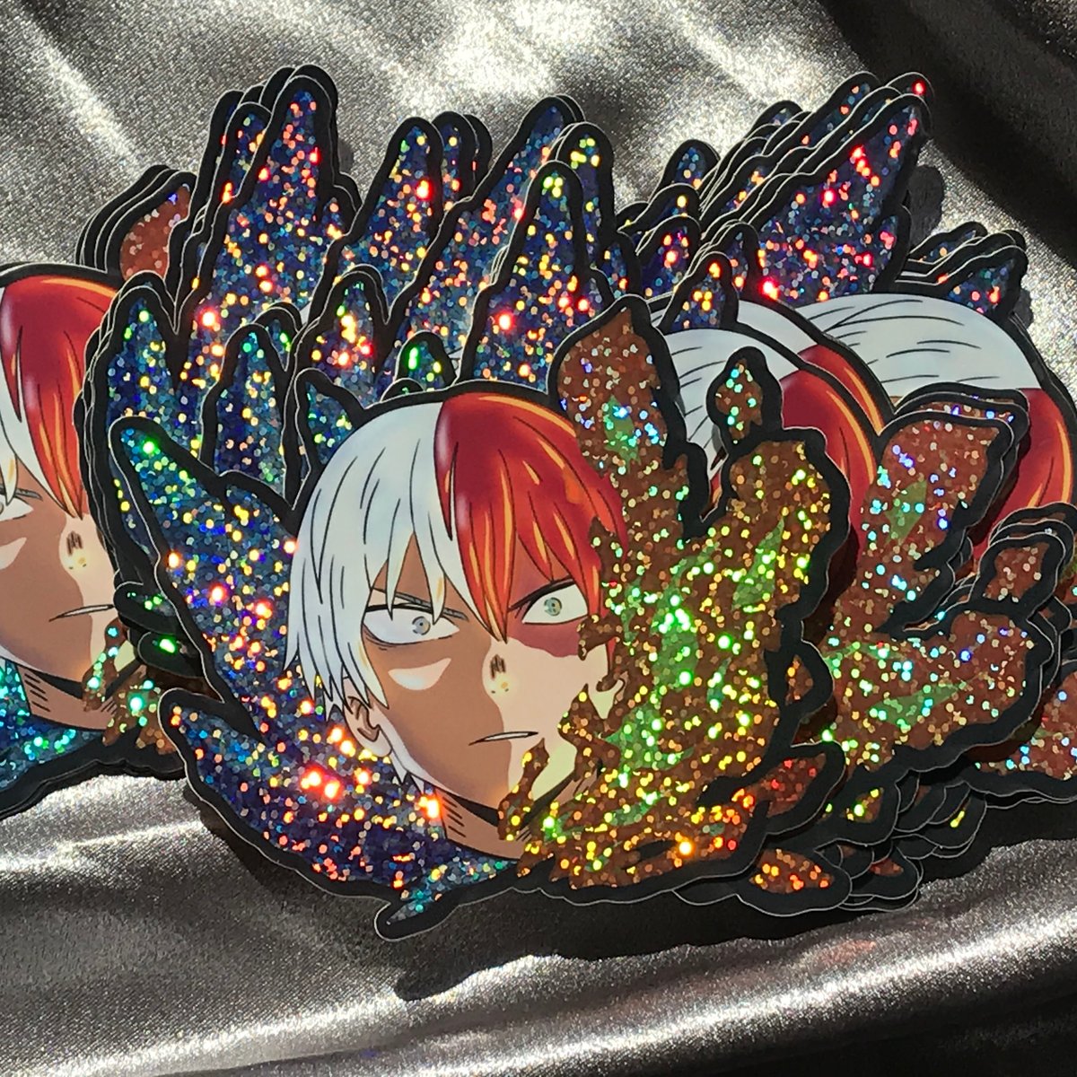 Shiny todoroki stickers | macewinndu