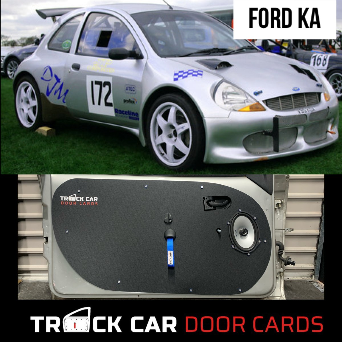 Custom Made Door Cards & Panels - Track Car Door Cards — Ford