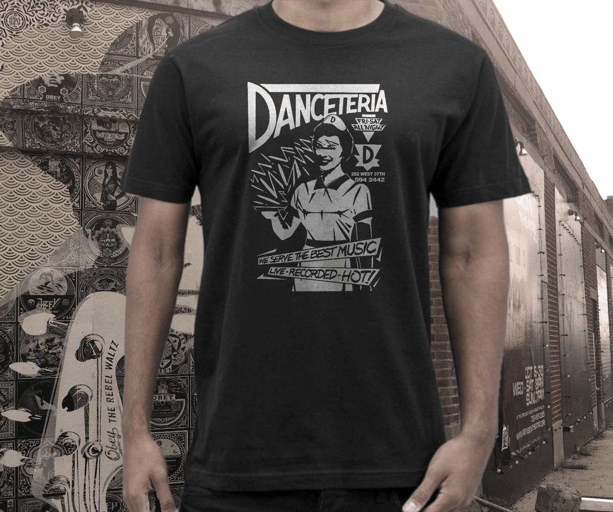 Danceteria club flyer art t shirt | zee press vintage