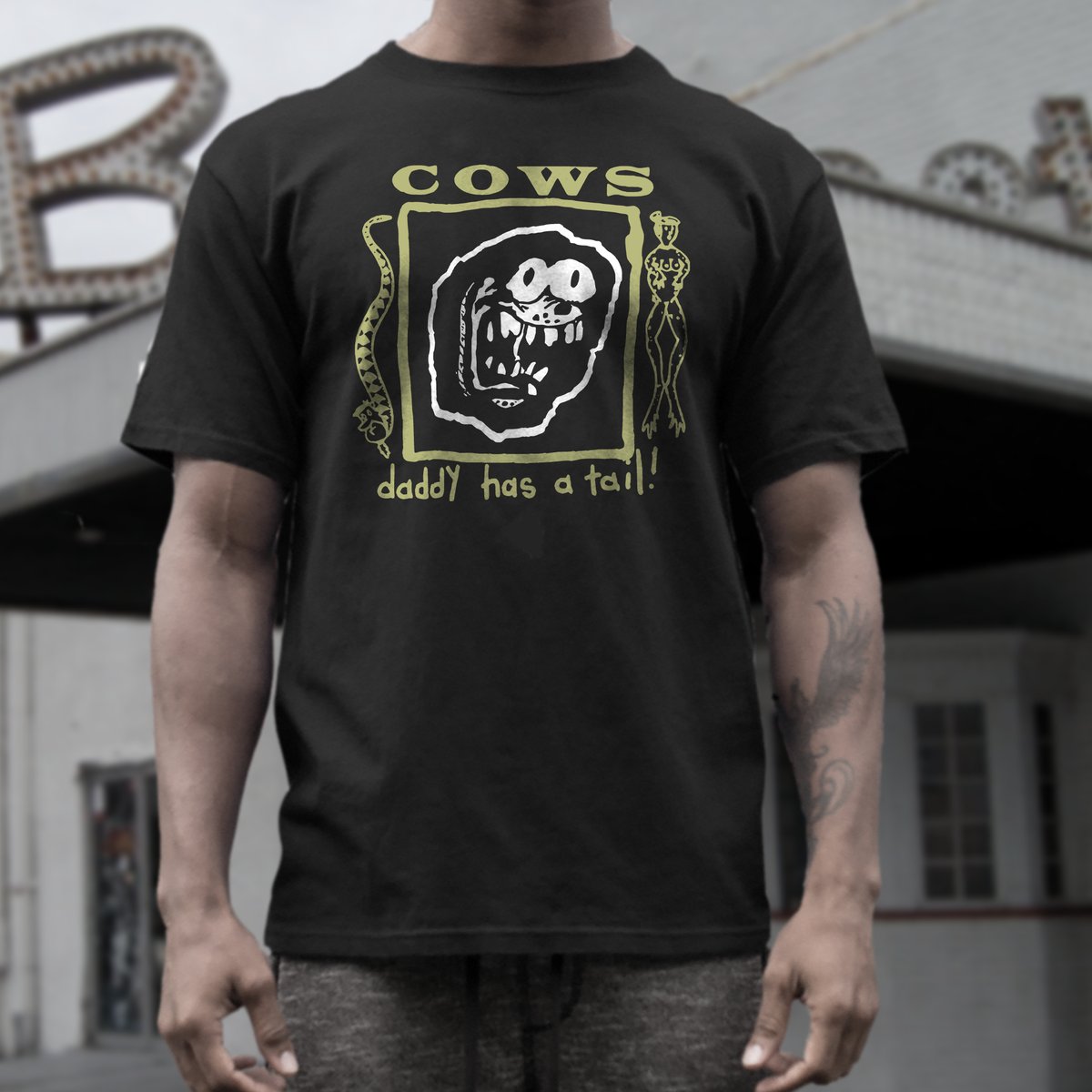 The Cows band t shirt daddy has a tail | zee press vintage