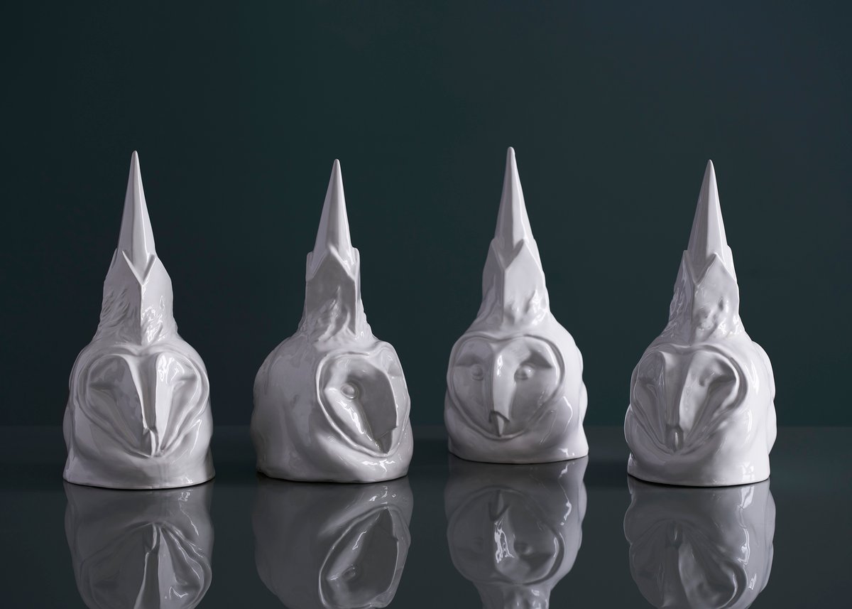 "Janus" Sculpture | El Gato Chimney