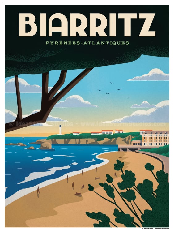IdeaStorm Studio Store — Biarritz Poster