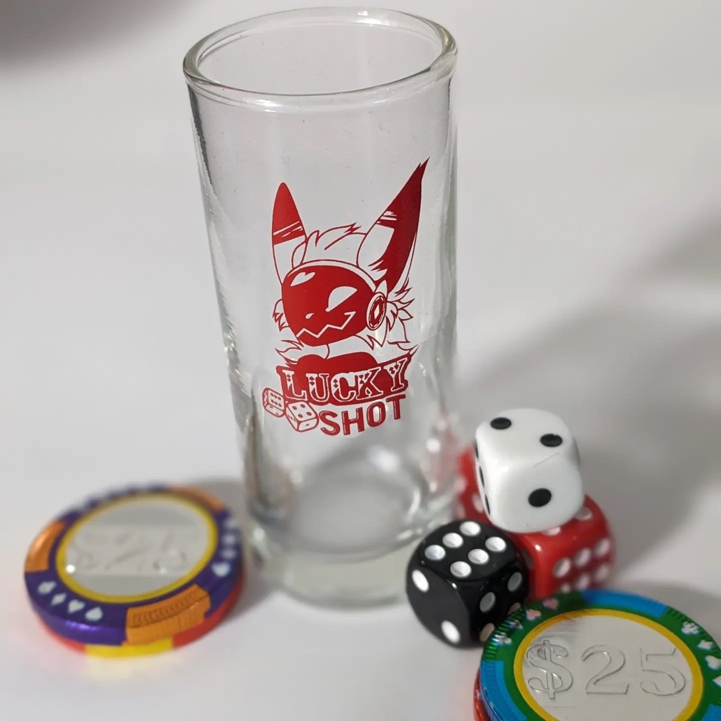 Lucky Shot Protogen Shooter glass | CorgiBeans
