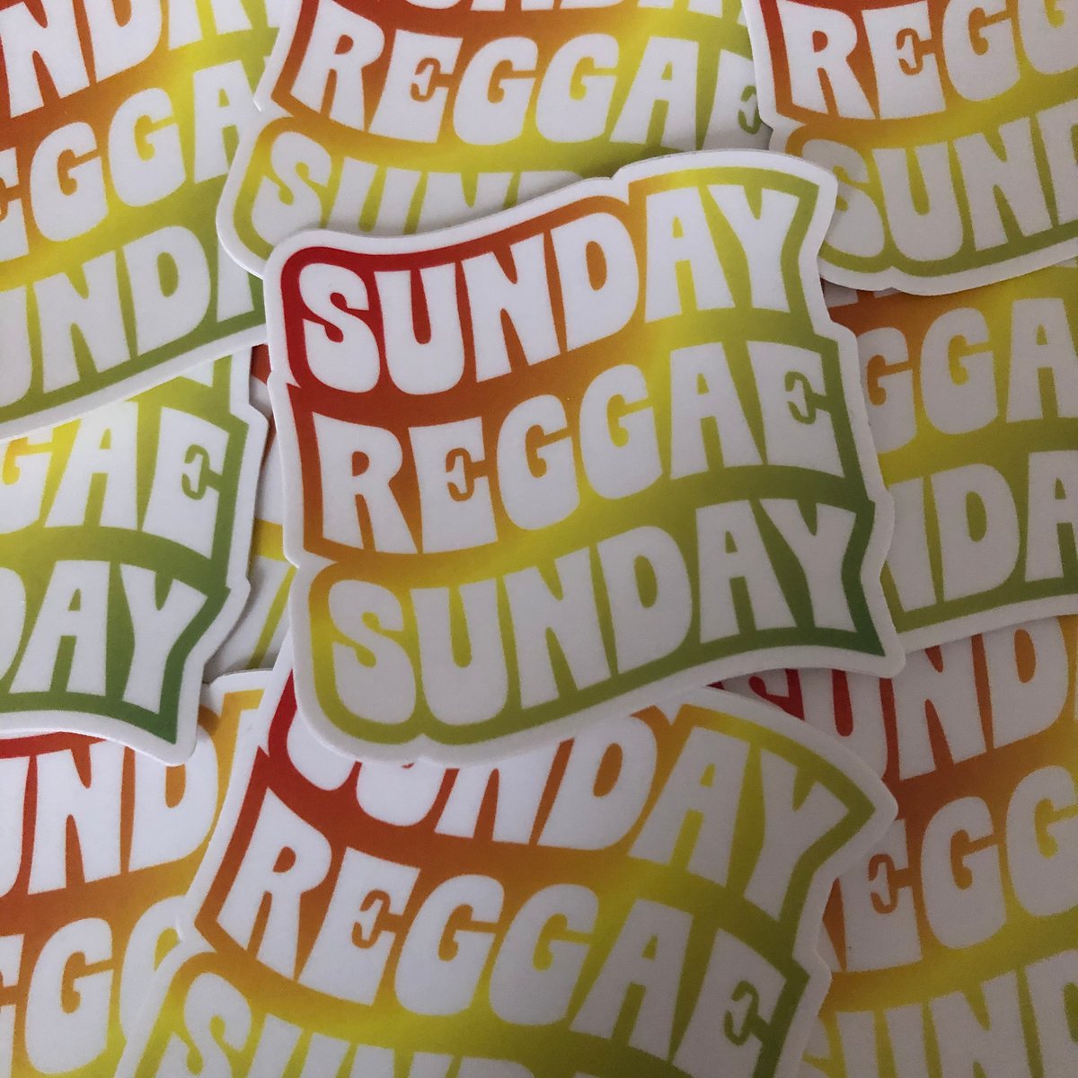 Sunday Reggae Sunday Sticker | someoneindayton