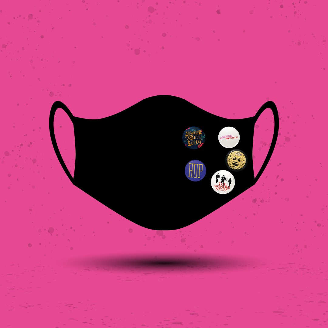 Badges Face Mask | The Wonder Stuff