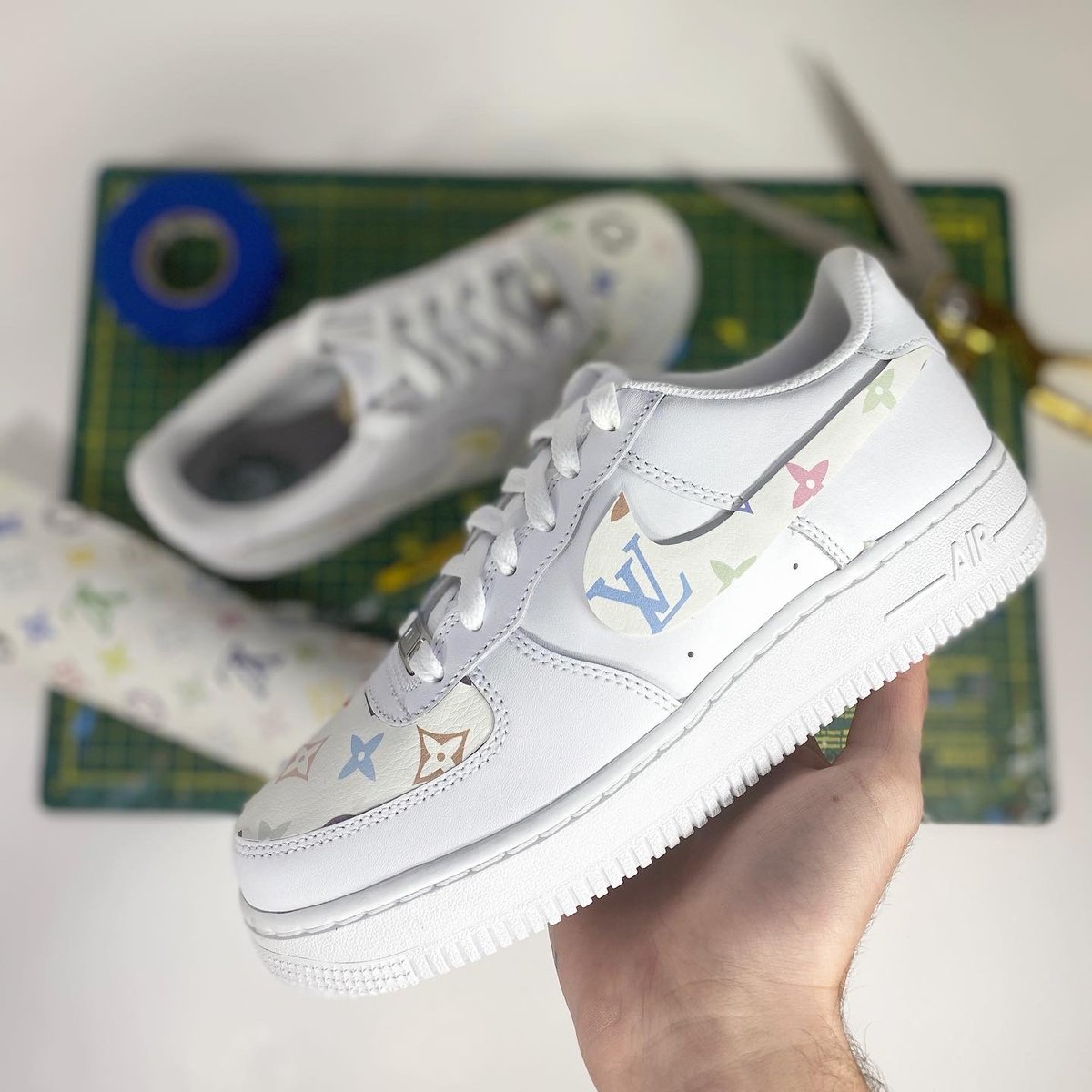 Nike AF1 - Rainbow LV V1 | Acrylic Kicks