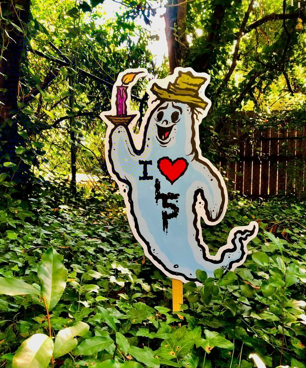 I Love L5P ghost Yard Sign | R. Land