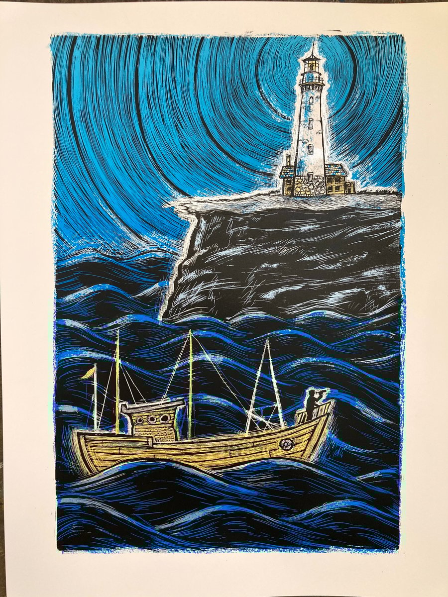 Dark Black full color | Ground Up Press: Artwork by Dan Grzeca