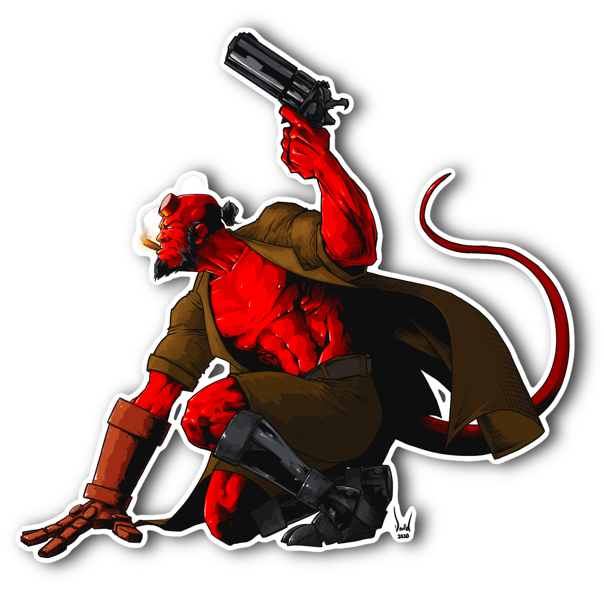 Hellboy Sticker 4” | David Porter Art