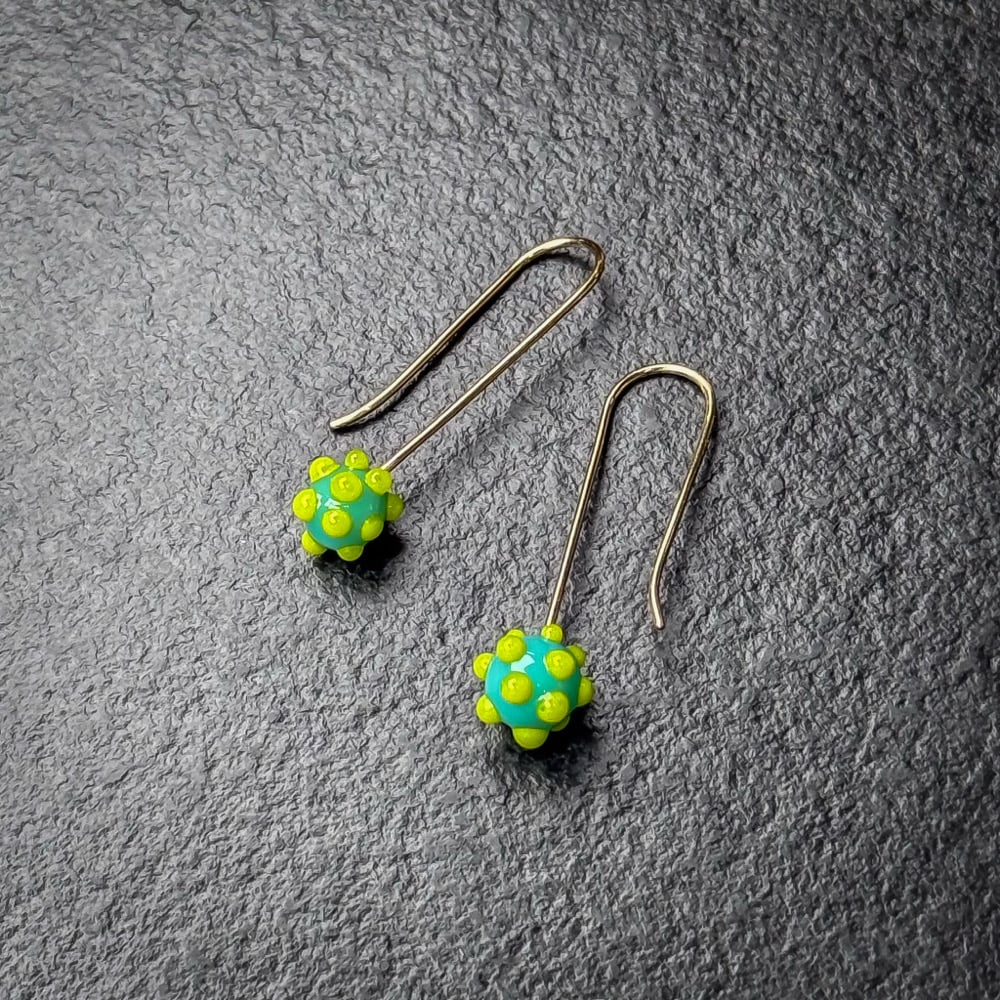 Neon Bumpy Earrings | Blob Blob Studio