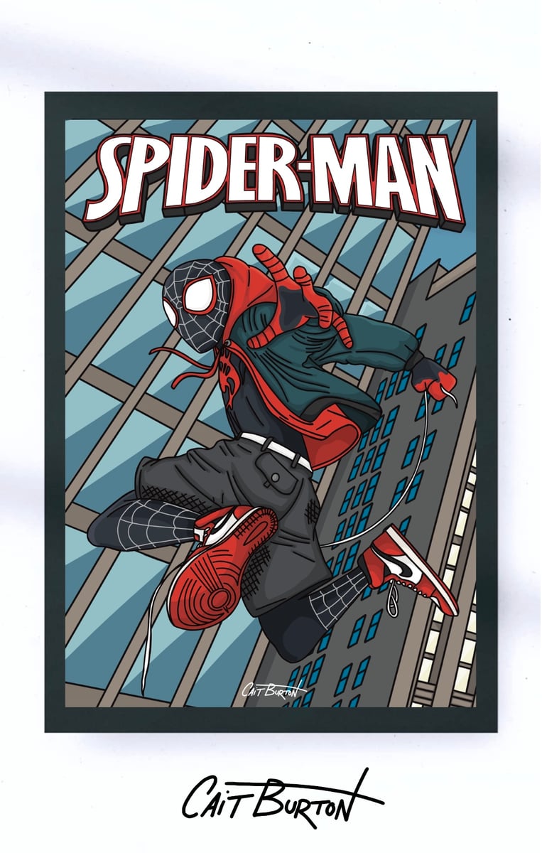 A2/A3 SPIDER-MAN SPIDERVERSE PRINT | createdbycait