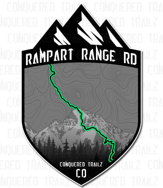 "Rampart Range Rd" Trail Badge / Conquered Trailz
