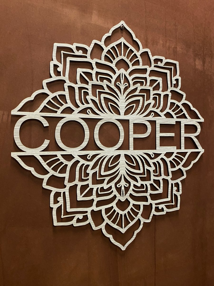 Custom Name Mandala | Asanoha Laser Co.