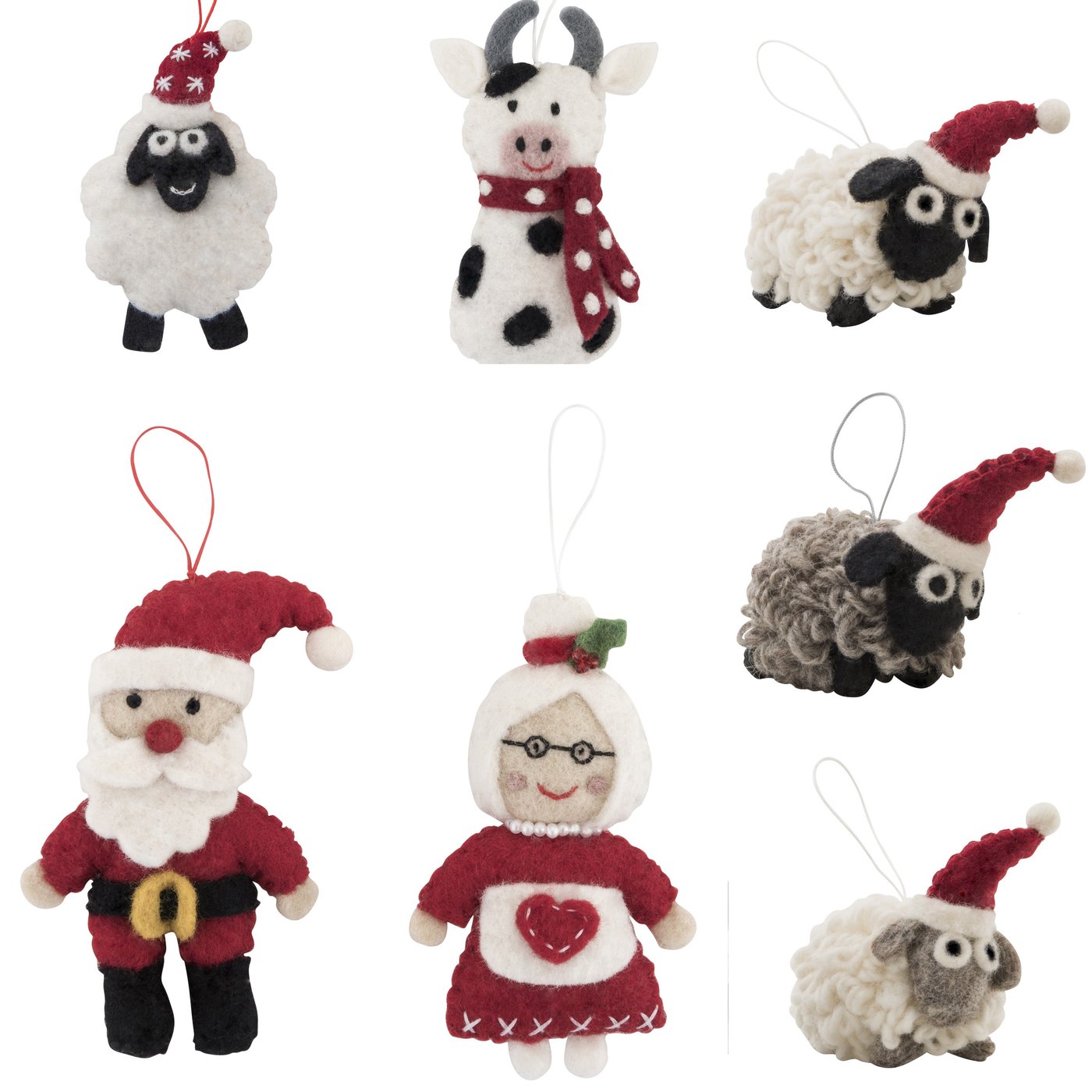 Fairtrade Felt Christmas Decorations 2 | The Crafty Squirrel