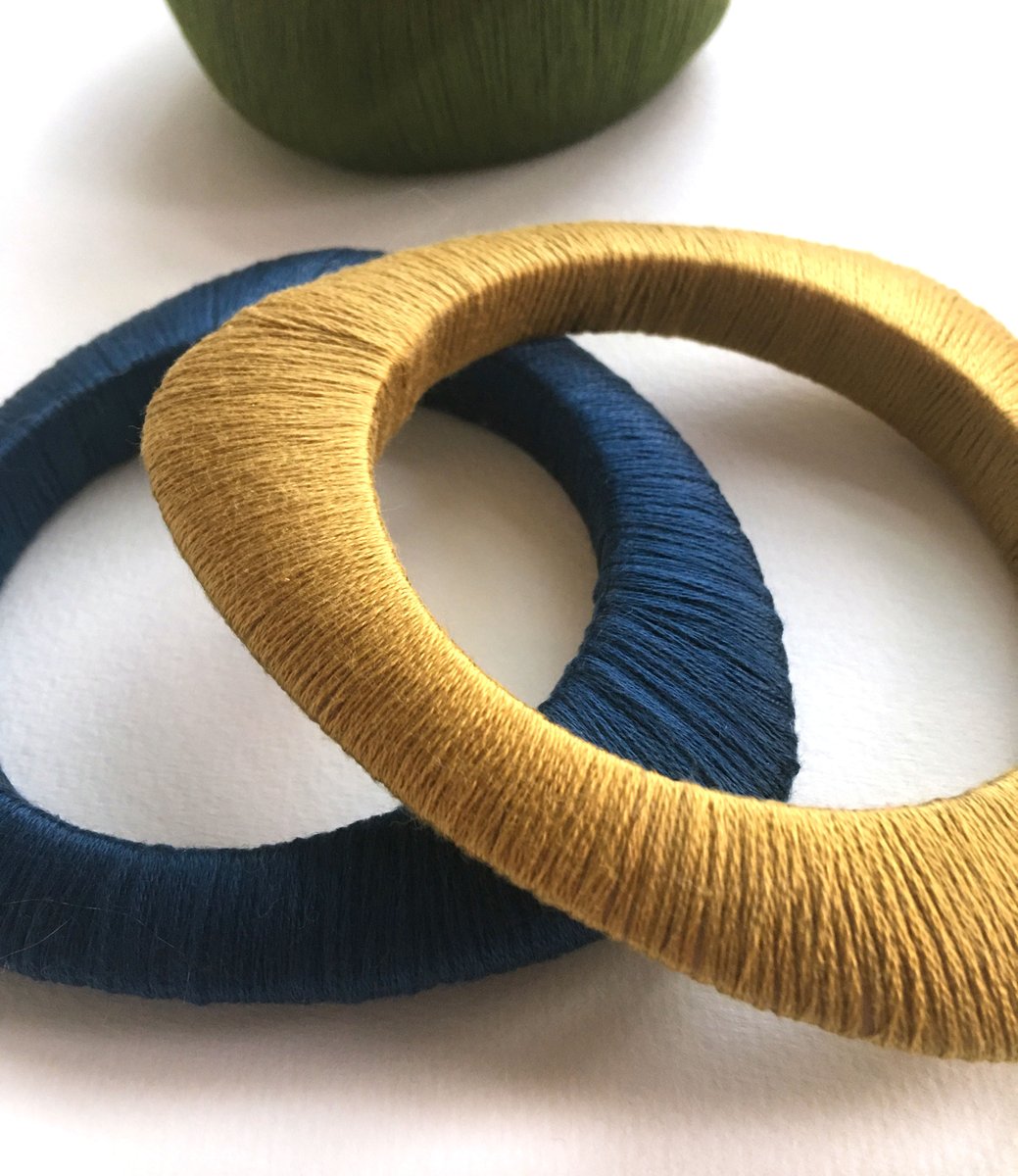 Hand Wrapped Bangles | Thin Triangle | Various Colors / Humble & Poe ...