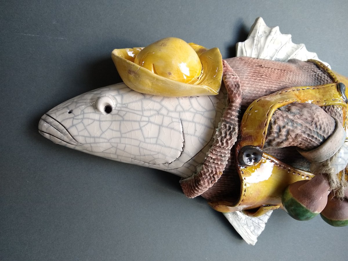The Trawler Man. Character fish | Fiona Bates Ceramics