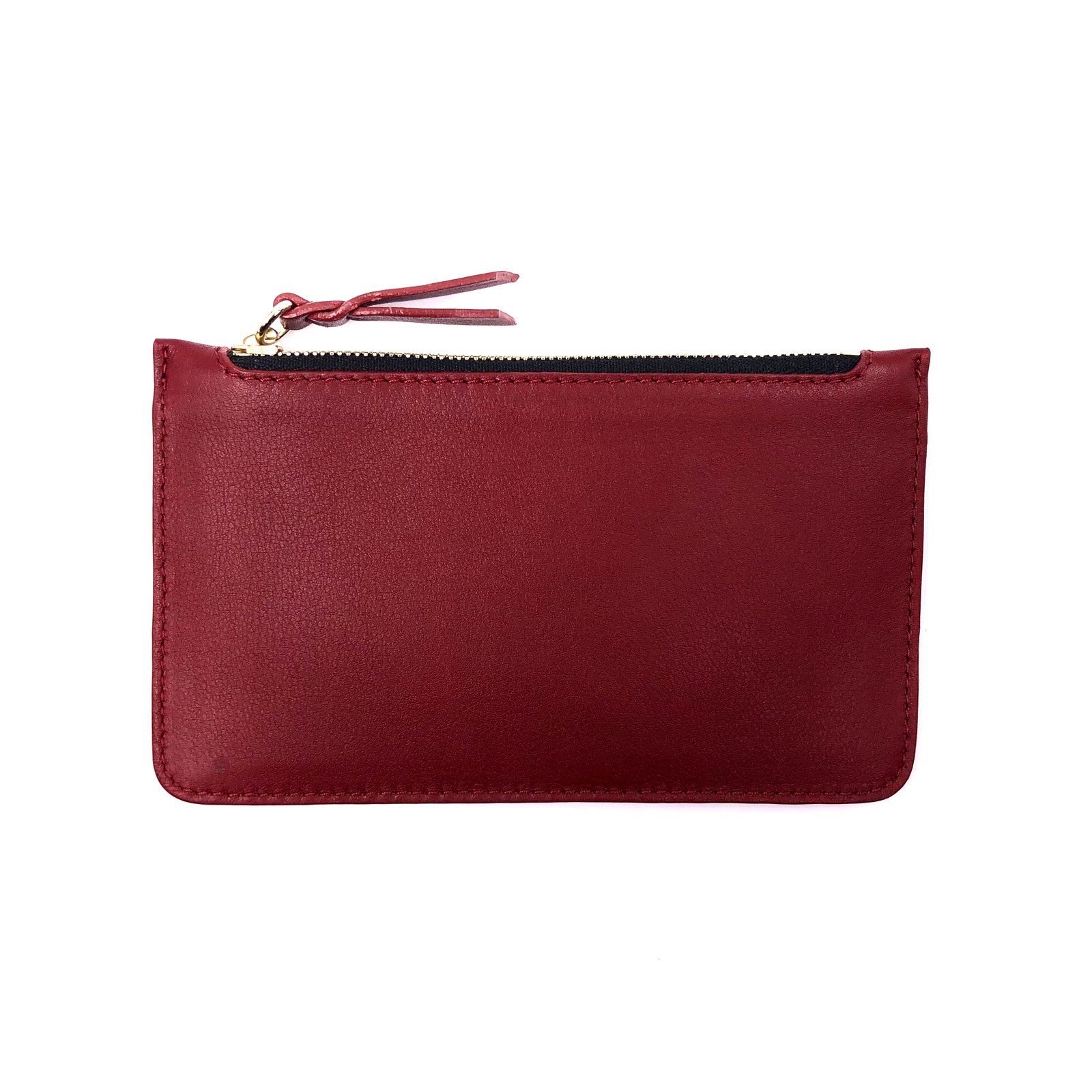Red smooth leather Mini Pouch | O'Leary