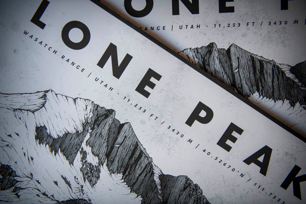 LONE PEAK POSTER | Andy Earl Creative
