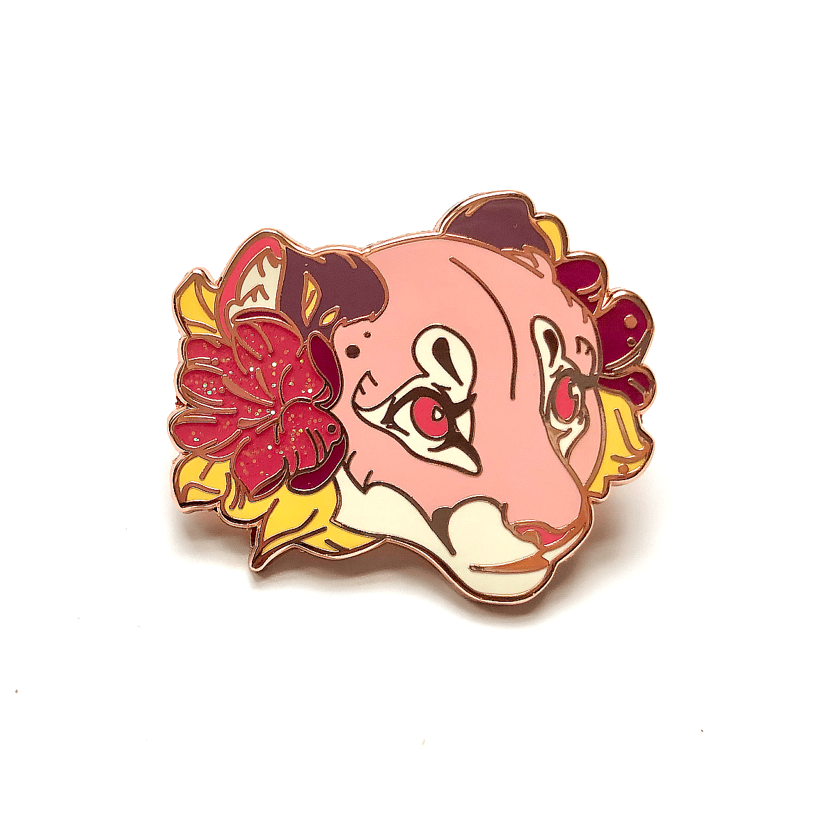 Pink Panther Glitter Pin | PuffyGator