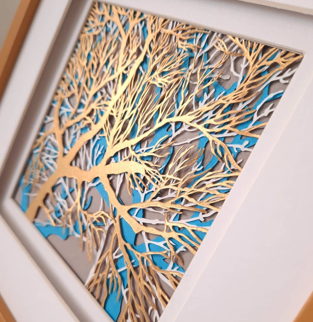 Hand Cut Layered Tree Paper Cutting | Paper by Tom