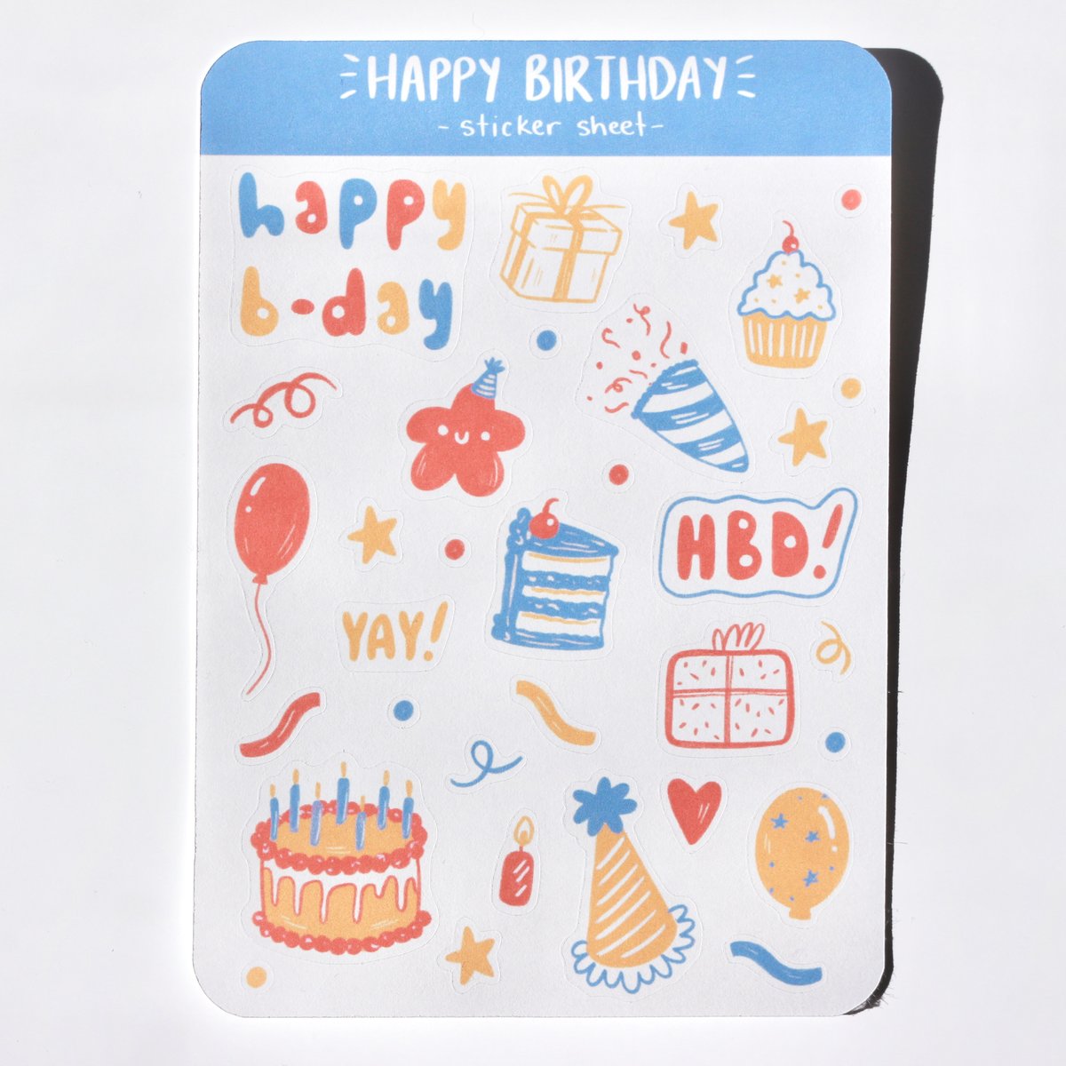 Happy Birthday Sticker Sheet | brookeillust