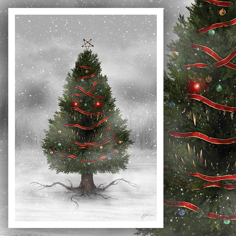 THE GRIMACE TREE 12" x 17" Signed Print | Mister Sam Shearon