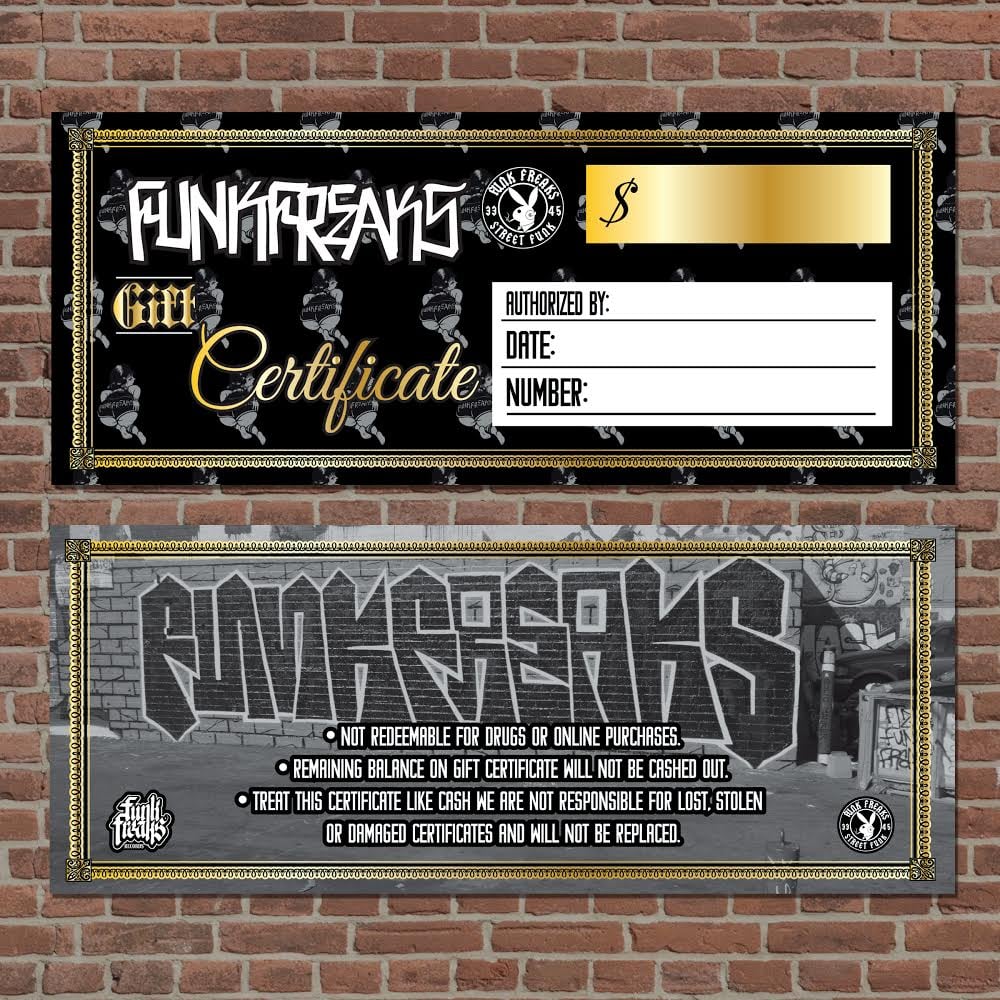Funk Freaks Gift Certificate | FUNKFREAKS