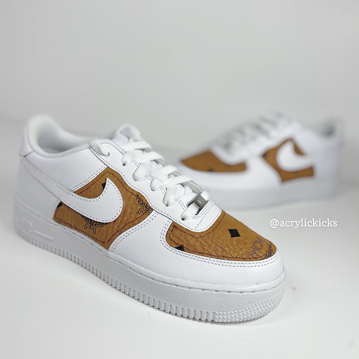 Nike AF1 - Tan MCM | Acrylic Kicks