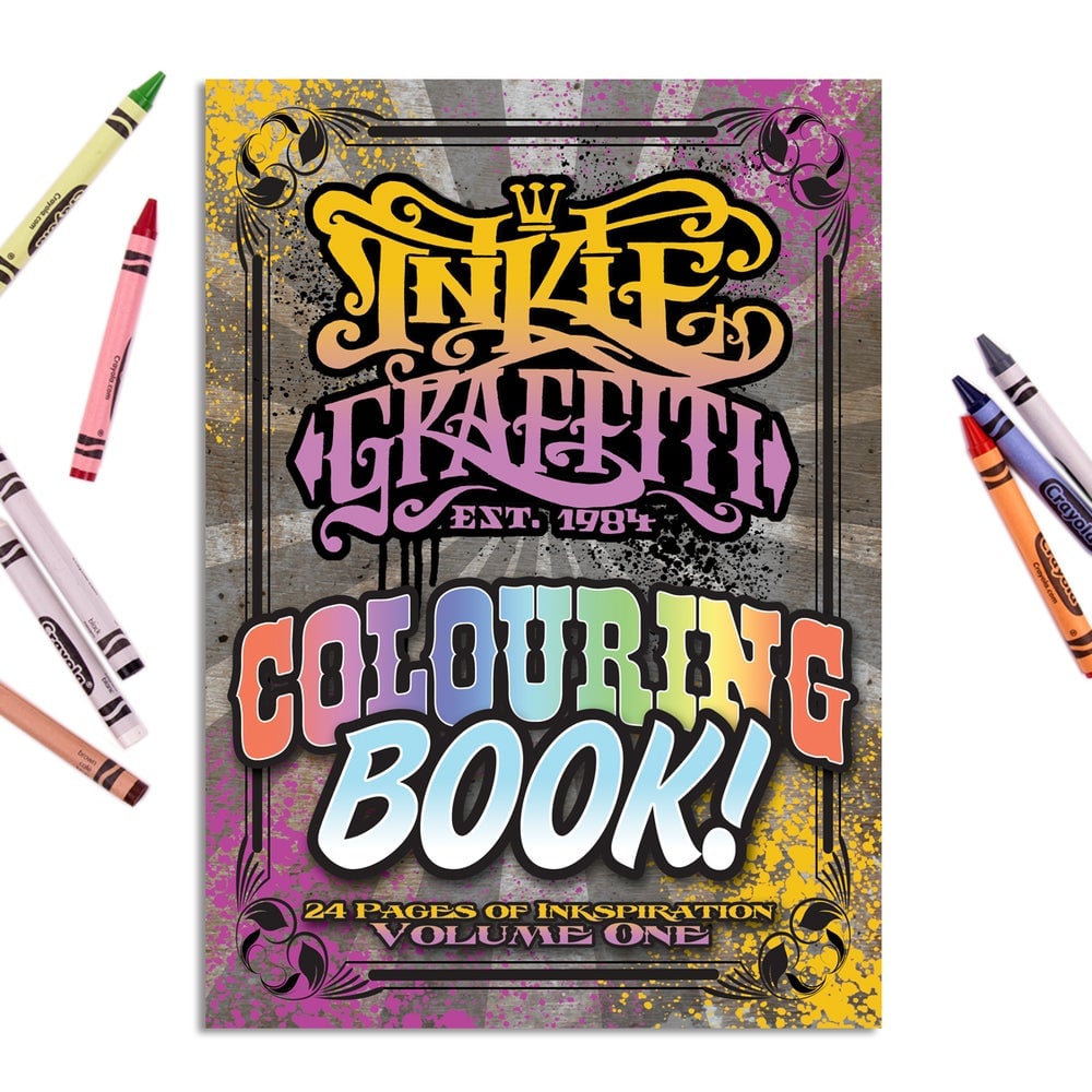 INKIE GRAFFITI Colouring Book | The Inkporium