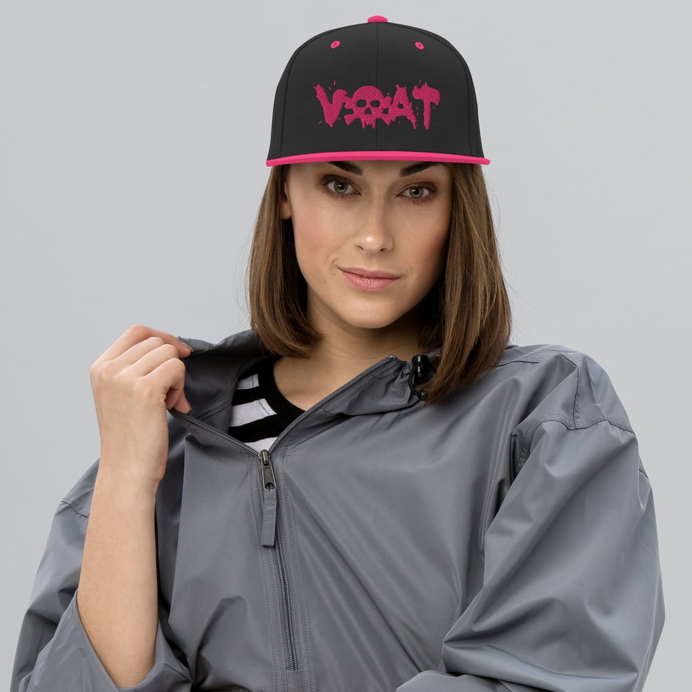 VOAT PINK/SKULLTEXT SNAPBACK | Visions Of A Thought
