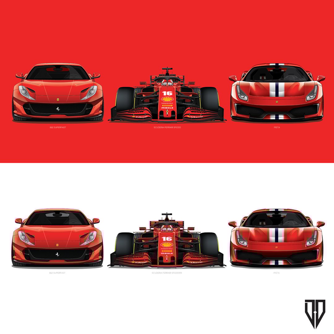 Ferrari Trio | DrawOnce