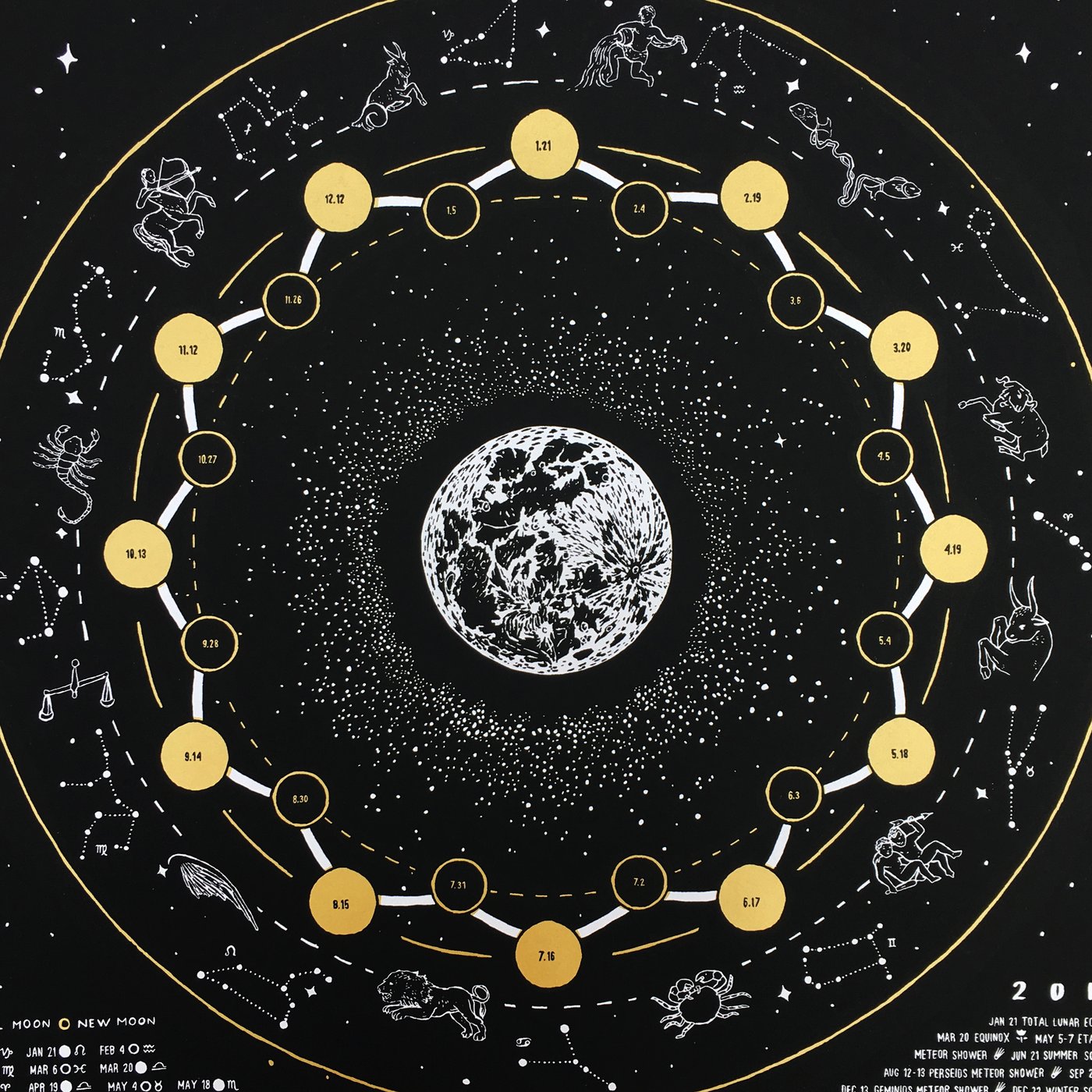 2019 lunar calendar / 2019 misprints | V Adams Prints