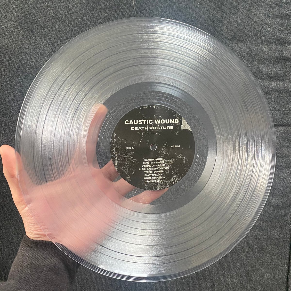 Death Posture CLEAR VINYL | Caustic Wound