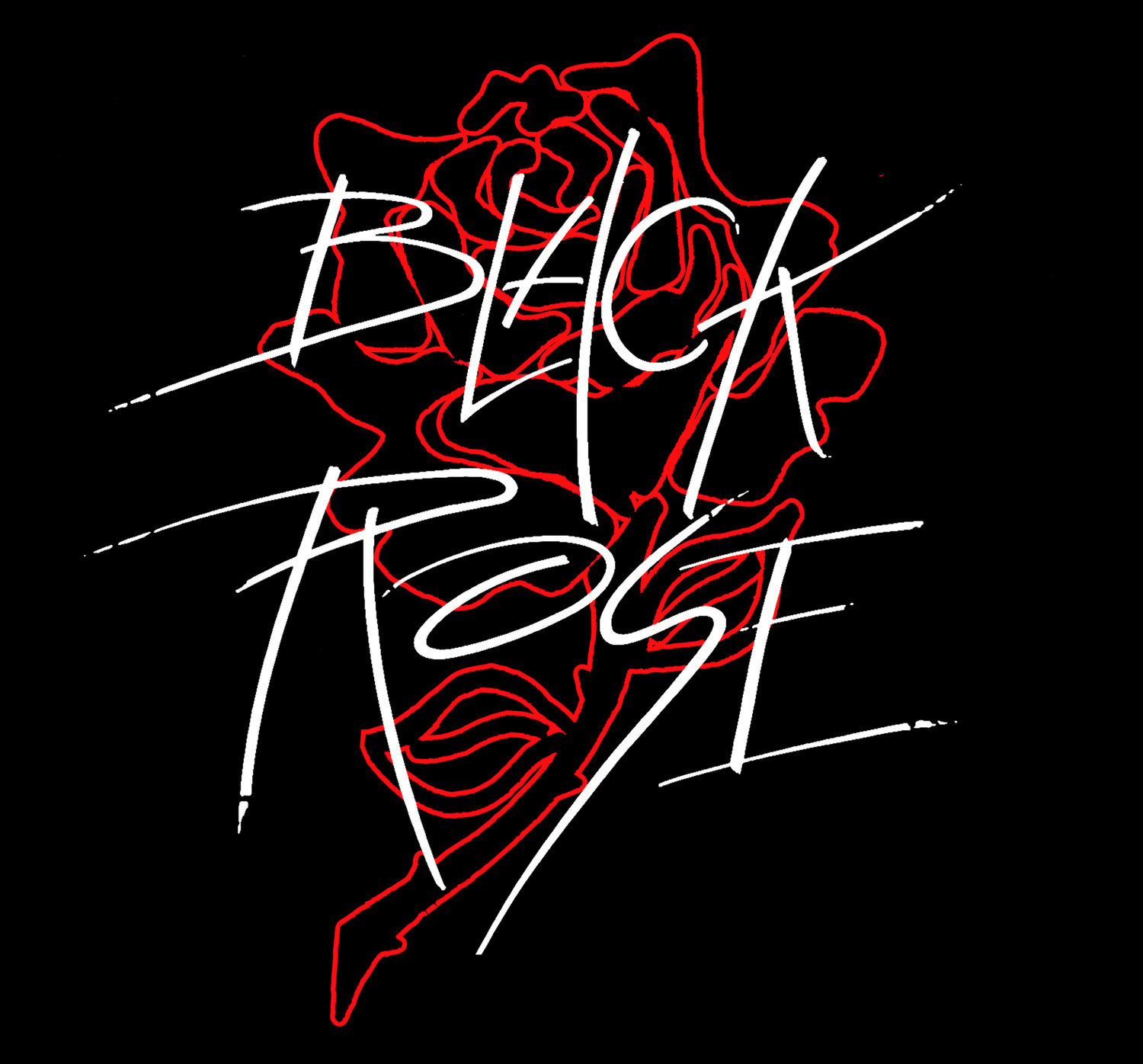 BLACK ROSE - BLACK ROSE T-shirt (PRE-ORDER) | Sangreal Records