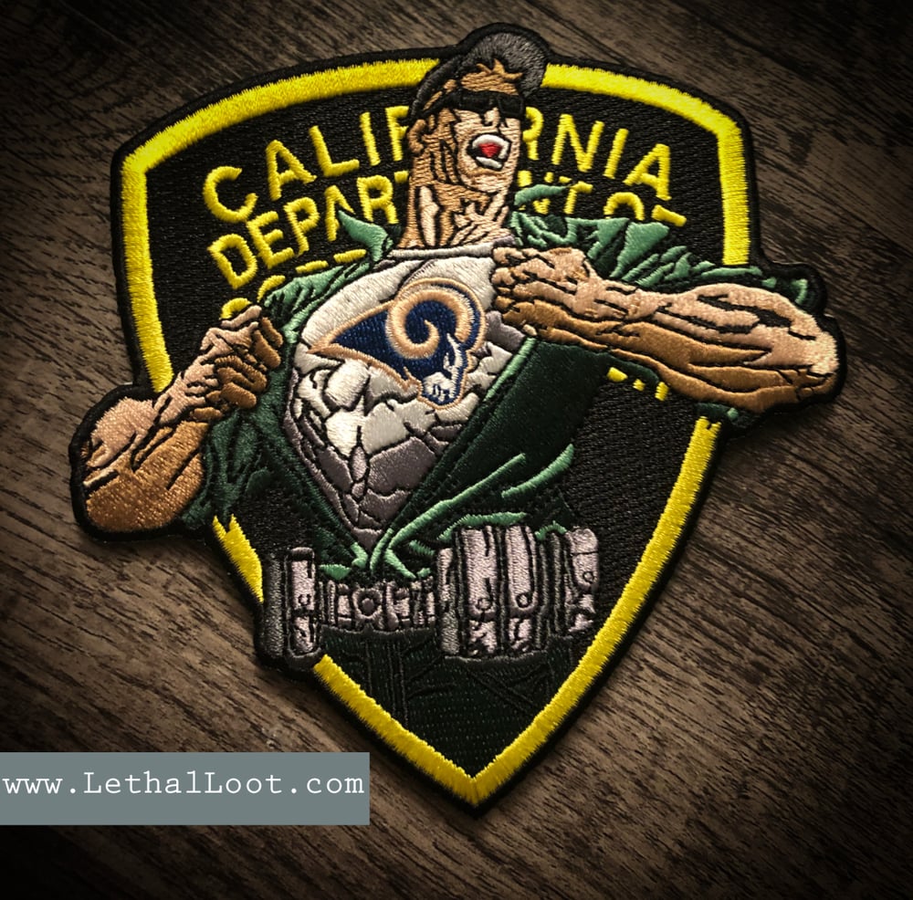 CDCR “Rams” Sports Fan Velcro Patch | Tactical Tommy
