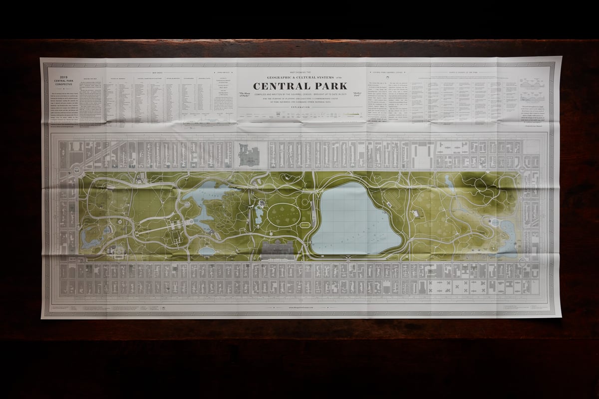 Central Park Squirrel Census 'Terrestrial' Map | Squirrel Census