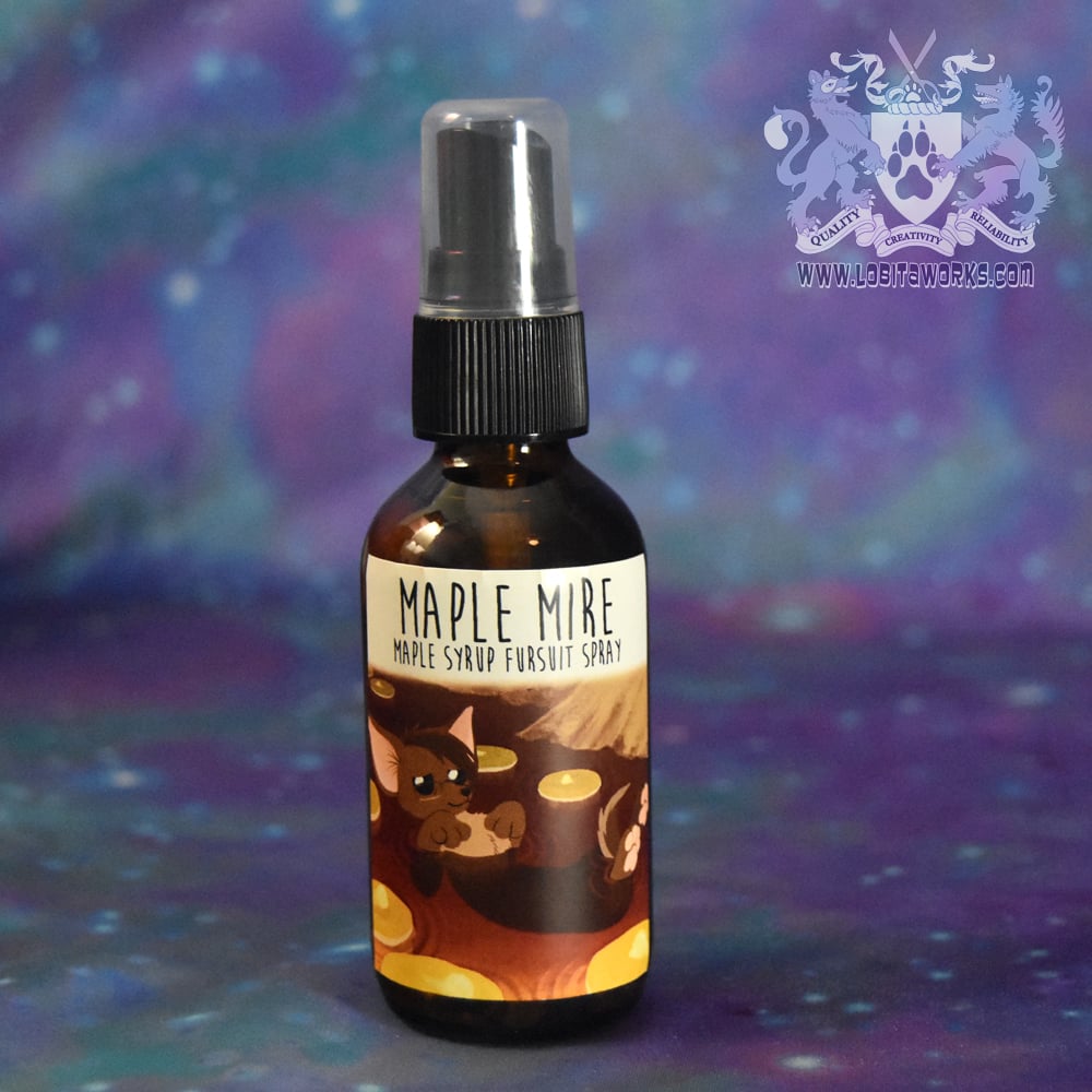 Maple Mire - 2 oz fursuit spray, maple syrup scent | LobitoWorks