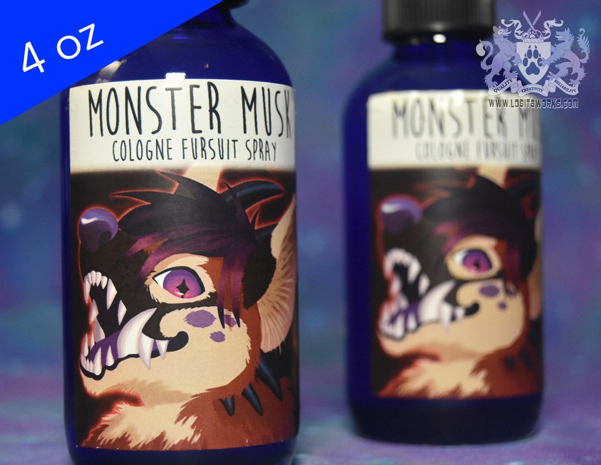 Monster Musk - 4 oz Fursuit Spray, cologne scent | LobitoWorks