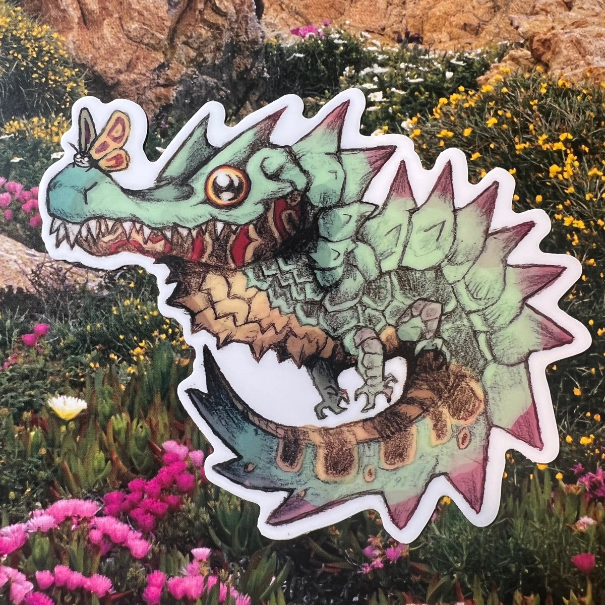 Tranquil Caiman Sticker | Dalton Doodles Online Shop