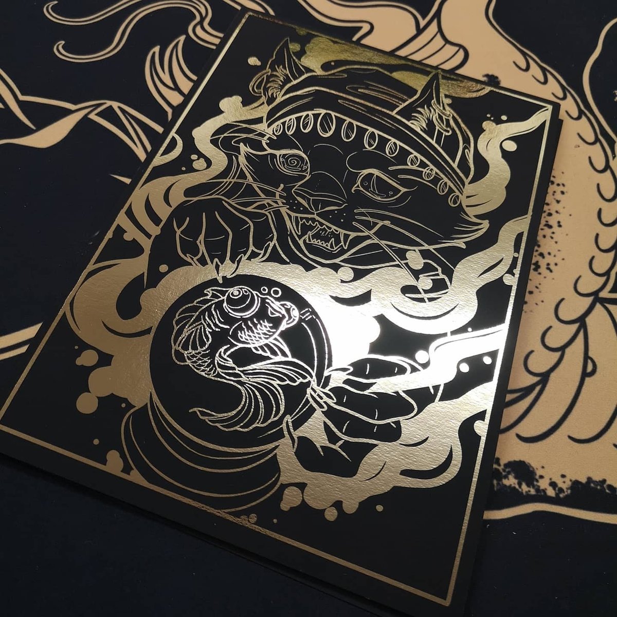 Crystal Gazer Gold Print (A4) | Mourningstarcollective