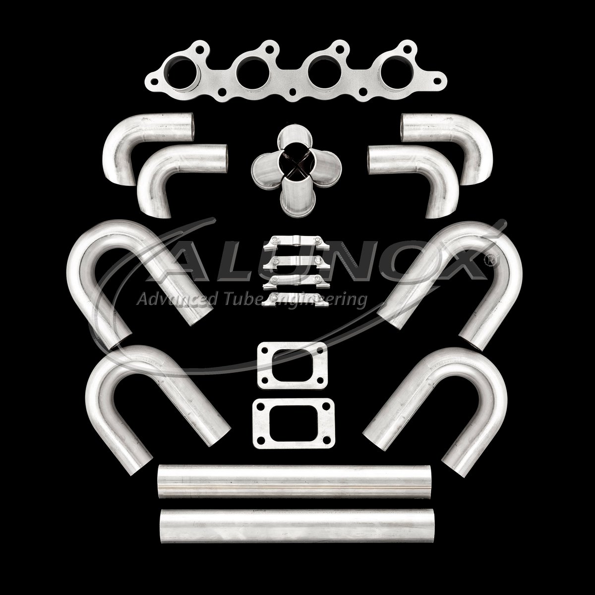 Ford ST170 Duratec 4 into 1 Turbo Self Build Manifold Kit 321 | Alunox