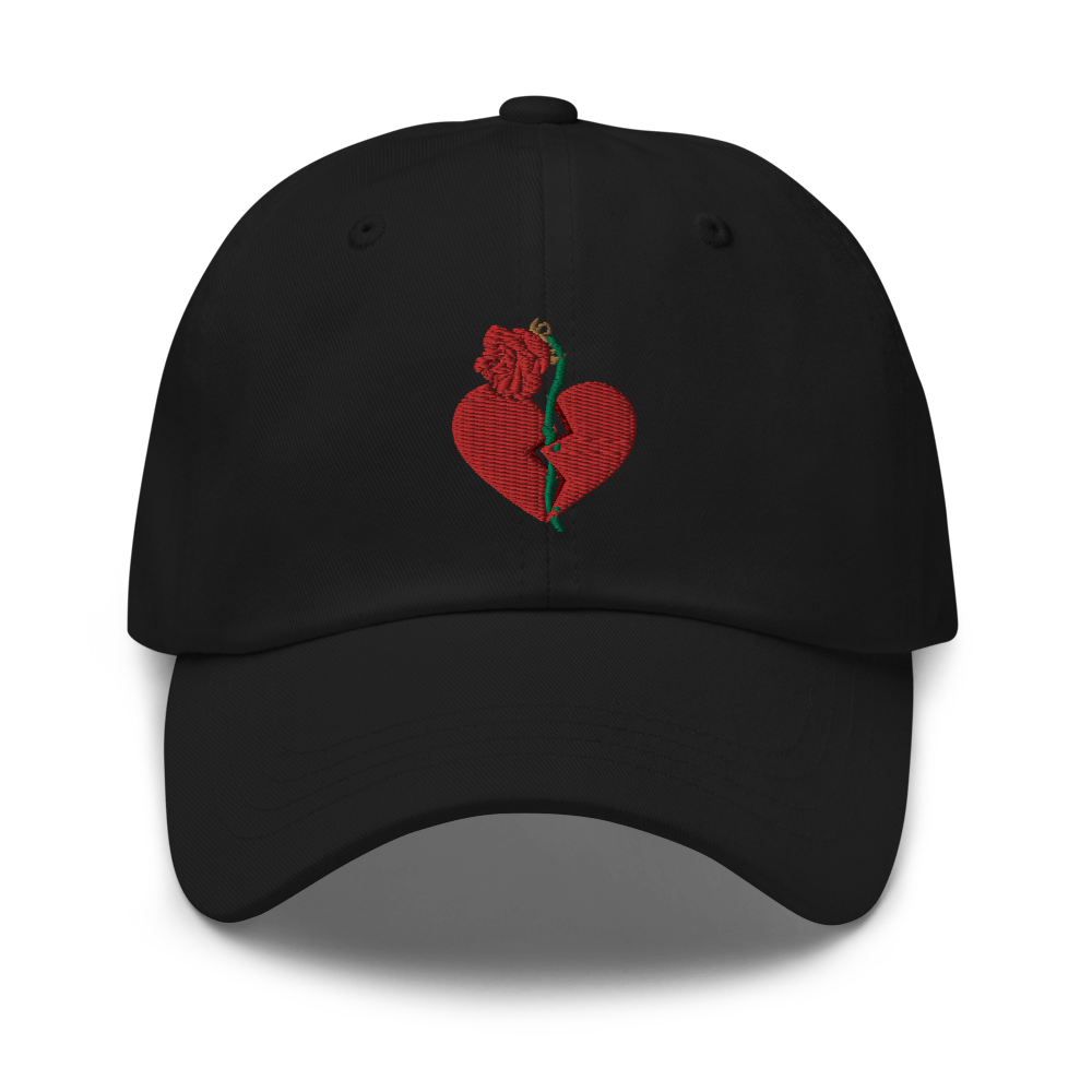 Withered Roses & Broken Hearts Dad Hat (Black) | Withered Roses ...