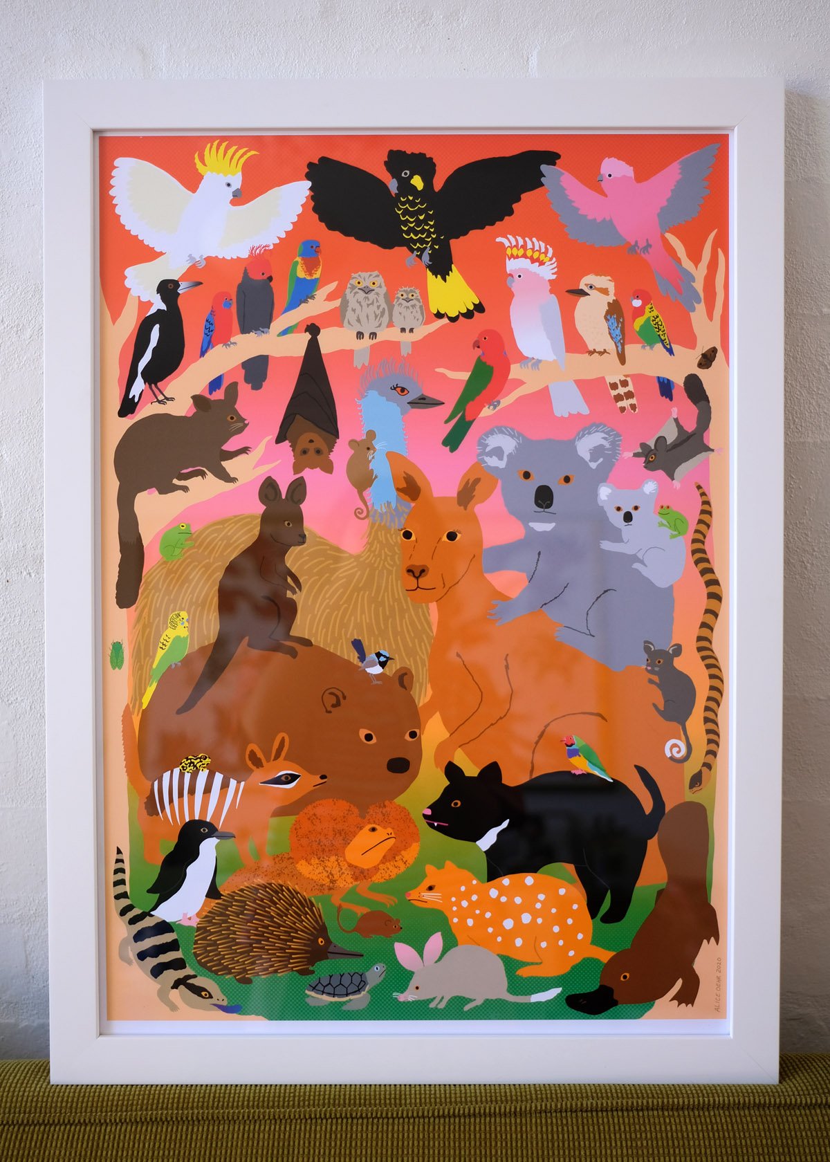 Australian Fauna - bushfire relief poster | Alice Oehr's Shop